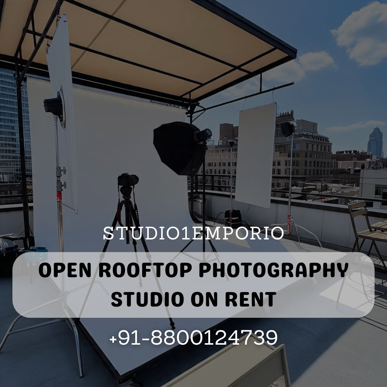 Open Rooftop Outdoor Photography Studio Space On Rent in Delhi & Gurgaon